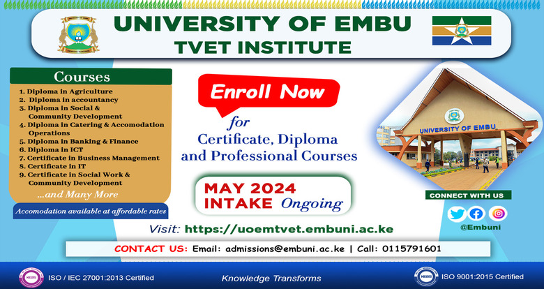 University of Embu TVET Institute – Knowledge Transforms